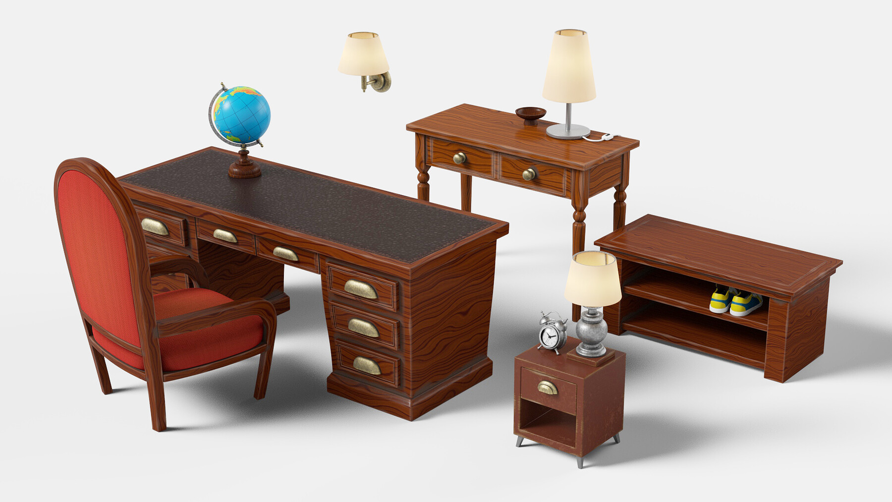 ArtStation - Stylized furniture set | Resources
