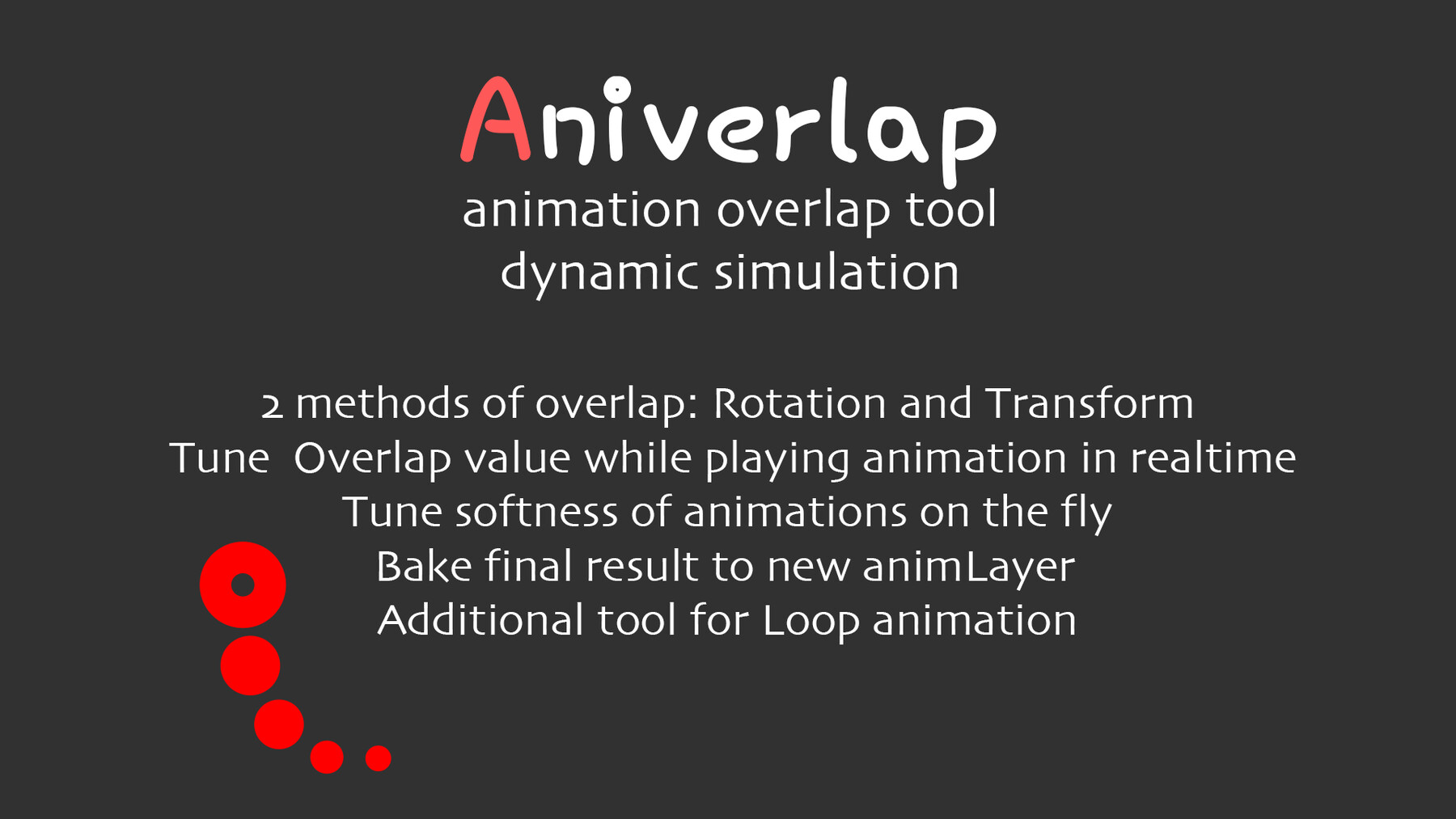 ArtStation - Aniverlap. Animation Overlapping Tool for Maya | Resources