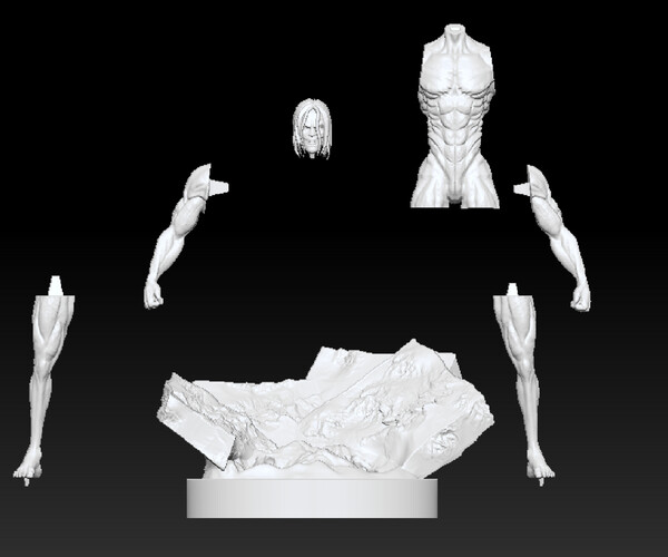 ArtStation - Eren Yeager 3d print model | Game Assets