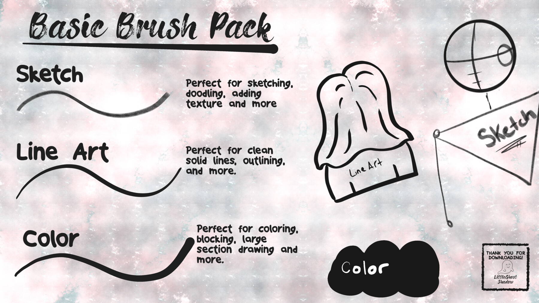 ArtStation - Basic Brush Set for Beginner Artists | Brushes
