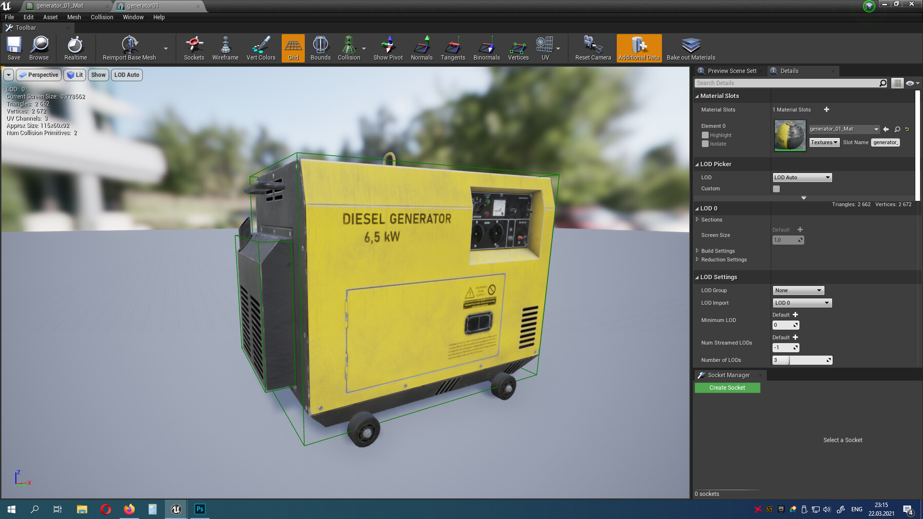 ArtStation - Diesel generator | Game Assets