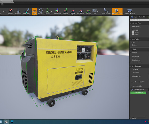 ArtStation - Diesel generator | Game Assets
