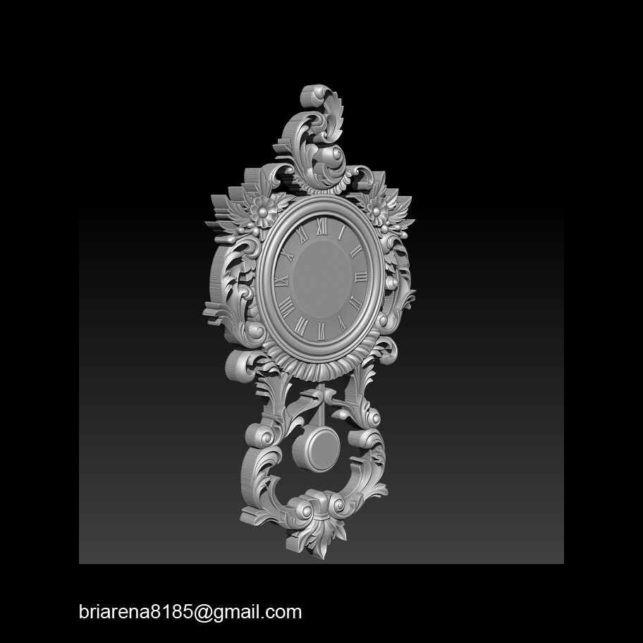 ArtStation - Pendule Rocaille | Resources