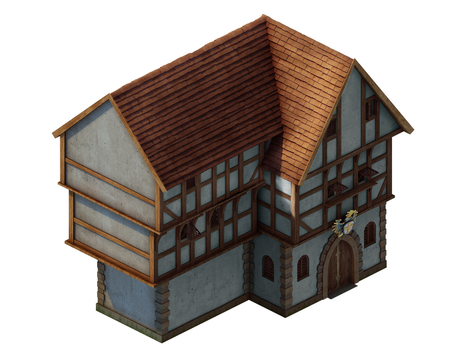 ArtStation - Horse Racing Area - House 02 | Game Assets