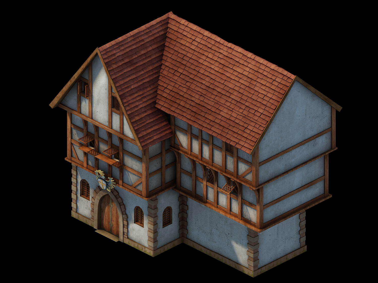 ArtStation - Horse Racing Area - House 02 | Game Assets
