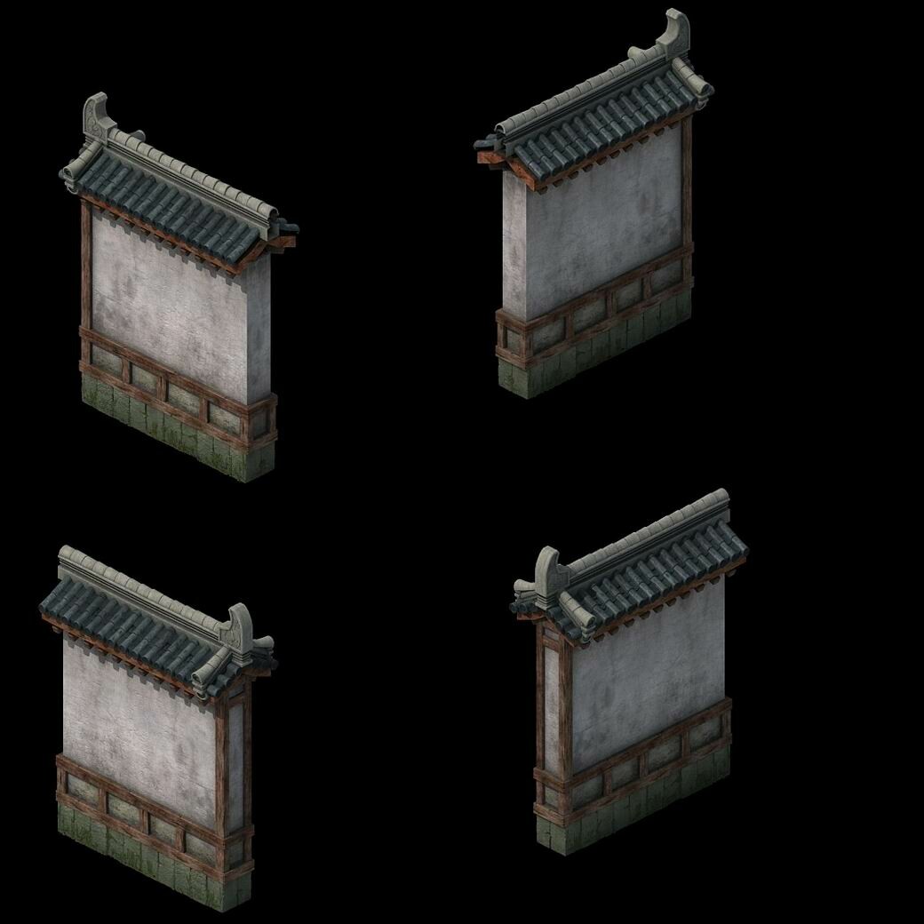 ArtStation - Courtyard - Wall 2704 | Game Assets