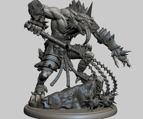 ArtStation - Yeenoghu Miniature for 3d printing | Resources
