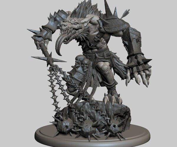 ArtStation - Yeenoghu Miniature for 3d printing | Resources