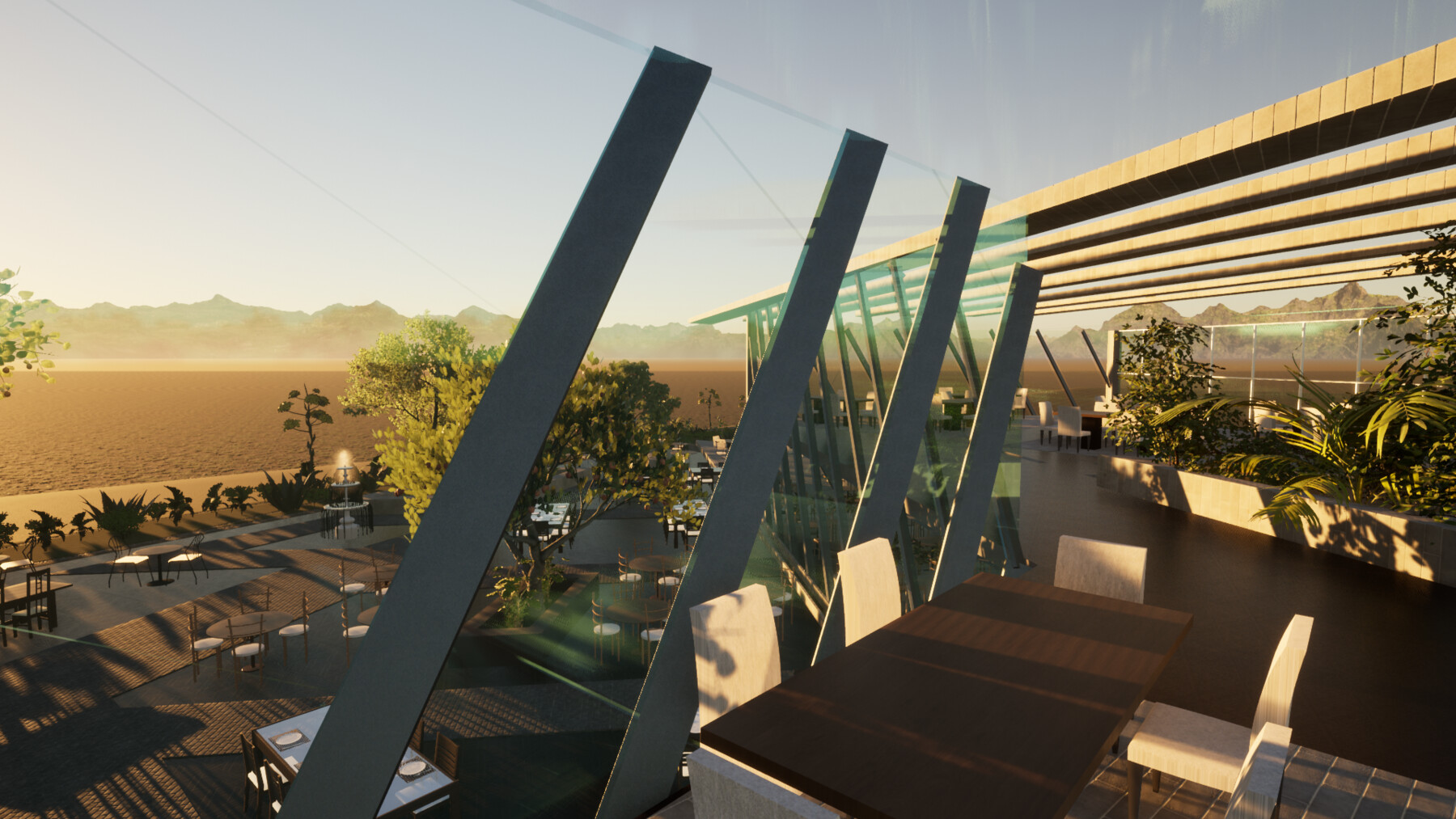 ArtStation - Revit 100 Person Restaurant and Café 3D model | Resources