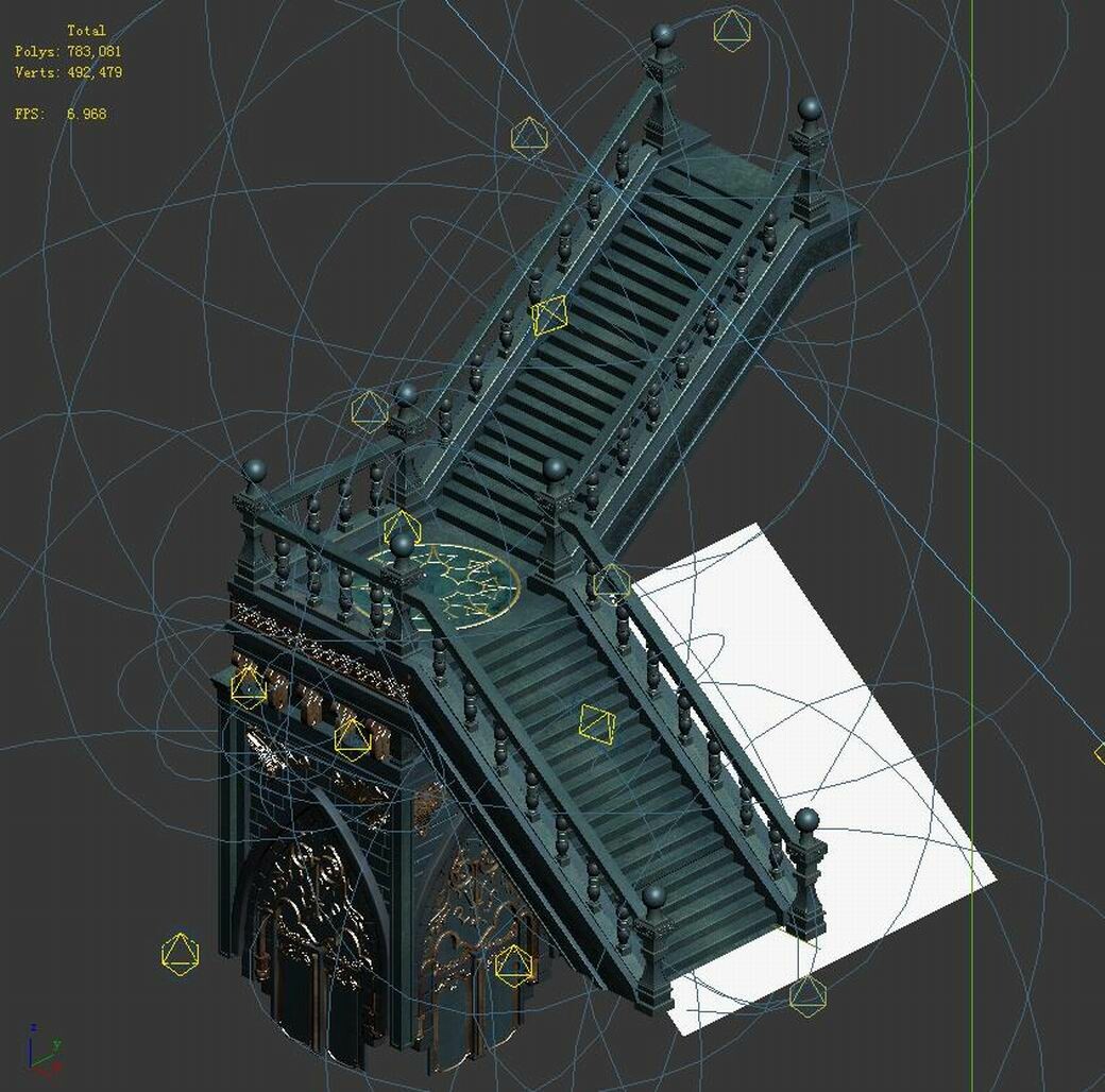 ArtStation - Library - Stairs 02 | Game Assets