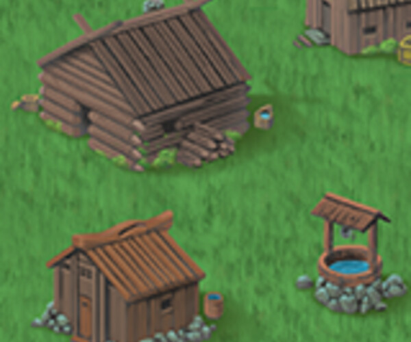 ArtStation - Environment Pack: Grassland Structures | Game Assets