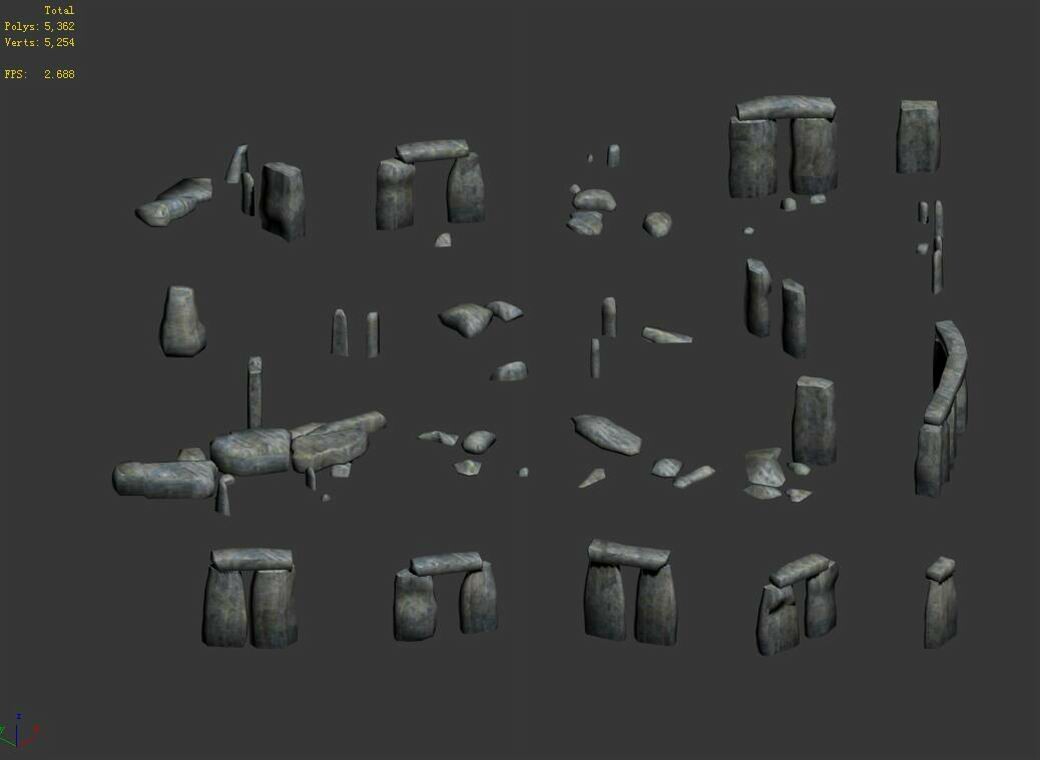 ArtStation - Remaining - Ancient Stone 01 | Game Assets