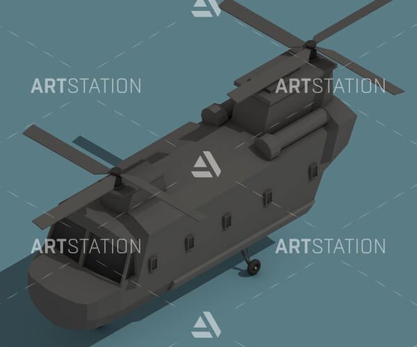 ArtStation - Low Poly Military Air Force Isometric Icon | Game Assets