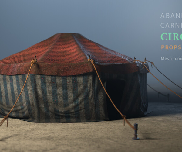 Artstation Abandoned Carnival Circus Asset Props Game Assets