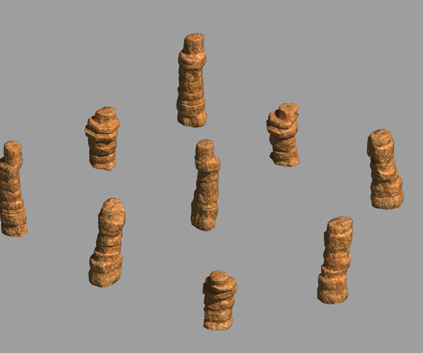 ArtStation - Desert - Mountain - Wind Stone 06 | Game Assets