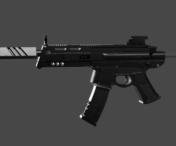 ArtStation - sub machine gun | Game Assets