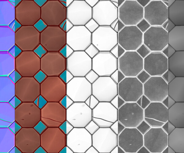 ArtStation - Stylized Floor Tiles | Resources