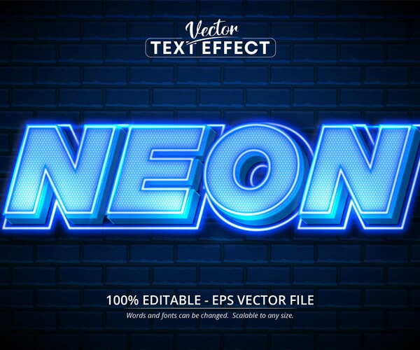 ArtStation - Neon text, neon style editable text effect | Artworks