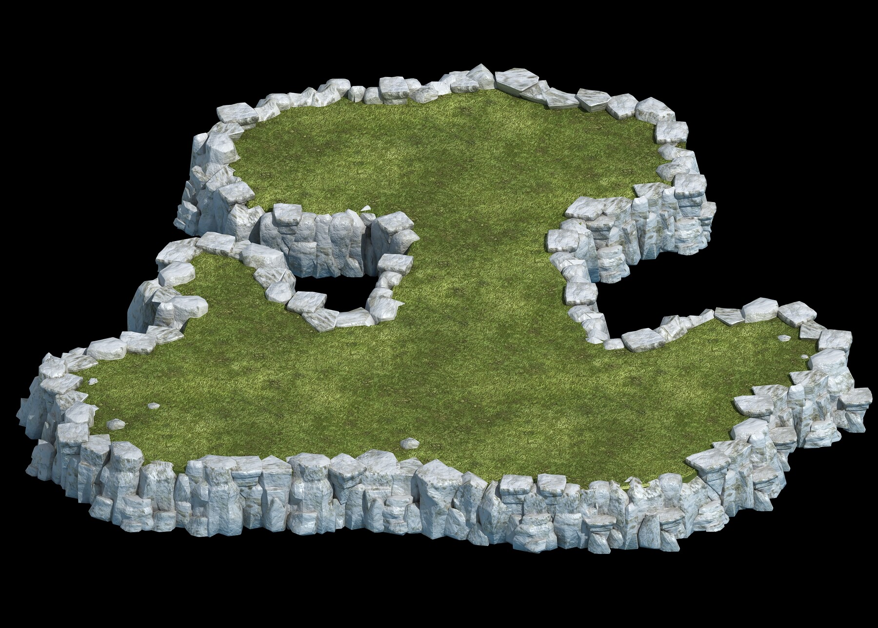 ArtStation - Southern Suburbs - Stone Mountain 06 | Game Assets