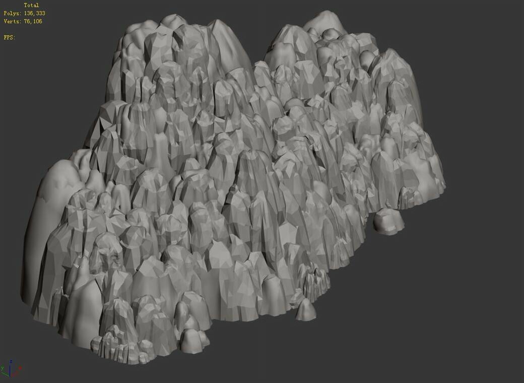 ArtStation - Mountain - Stone - Rock Wall 09 | Game Assets