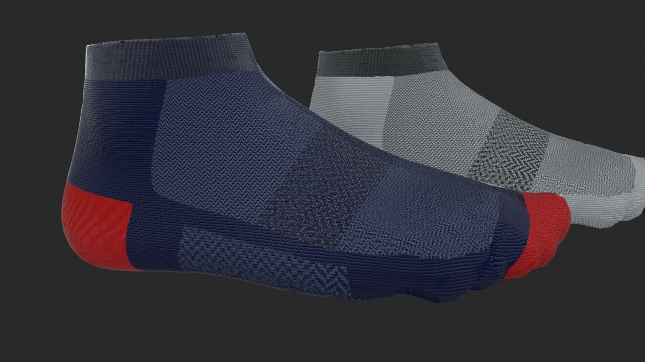 ArtStation - Low Socks Model + Textures | Game Assets