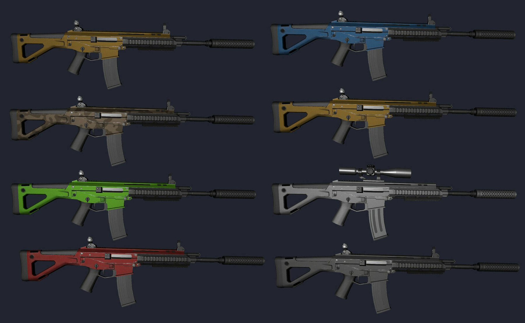 ArtStation - Customizable Female Soldier (Classic Style) | Game Assets