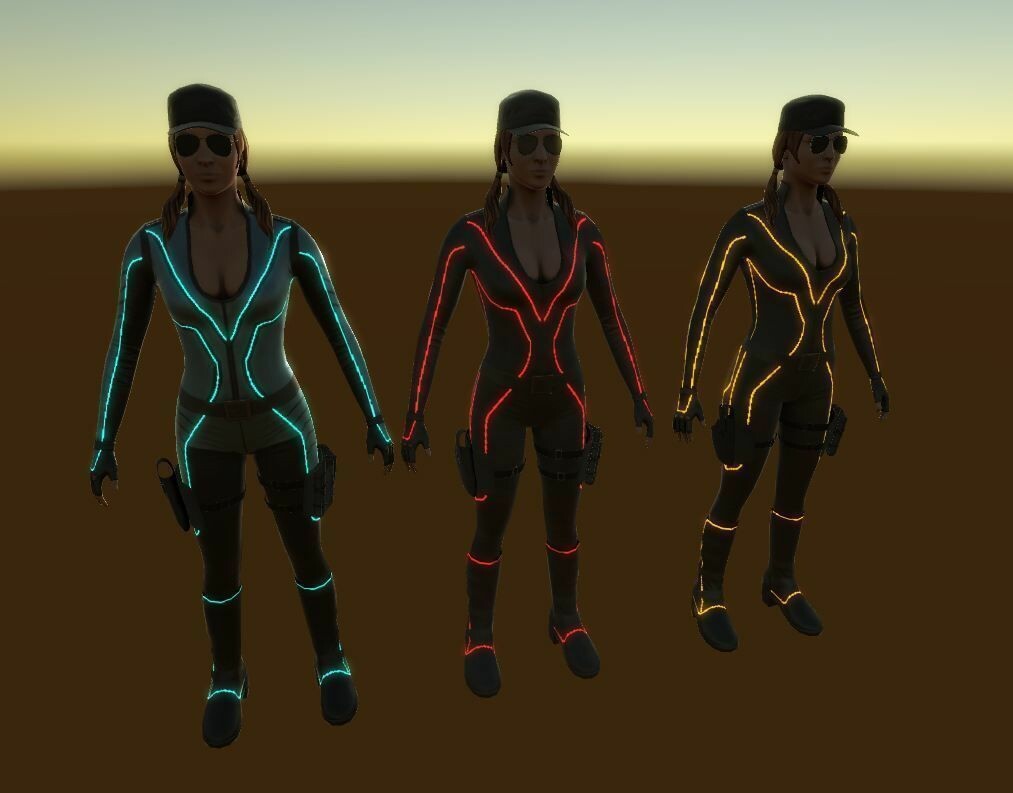 ArtStation - Customizable Female Soldier Modern Style | Game Assets