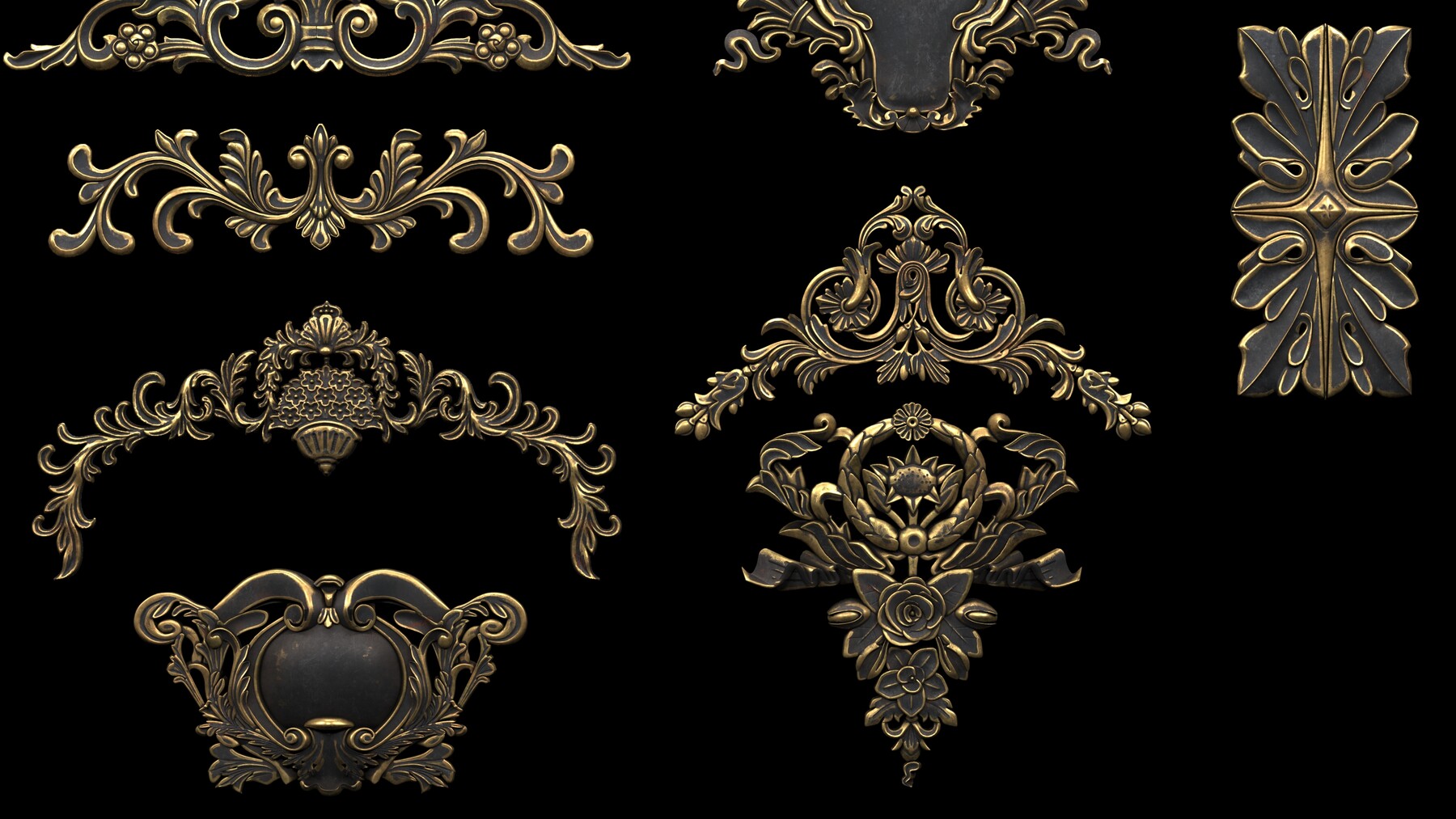 ArtStation - 4K Classical Ornaments | Resources