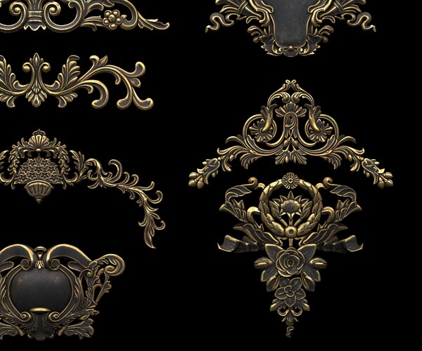 ArtStation - 4K Classical Ornaments | Resources