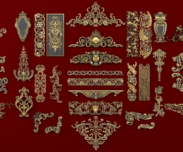 ArtStation - 4k Classical ornaments | Resources