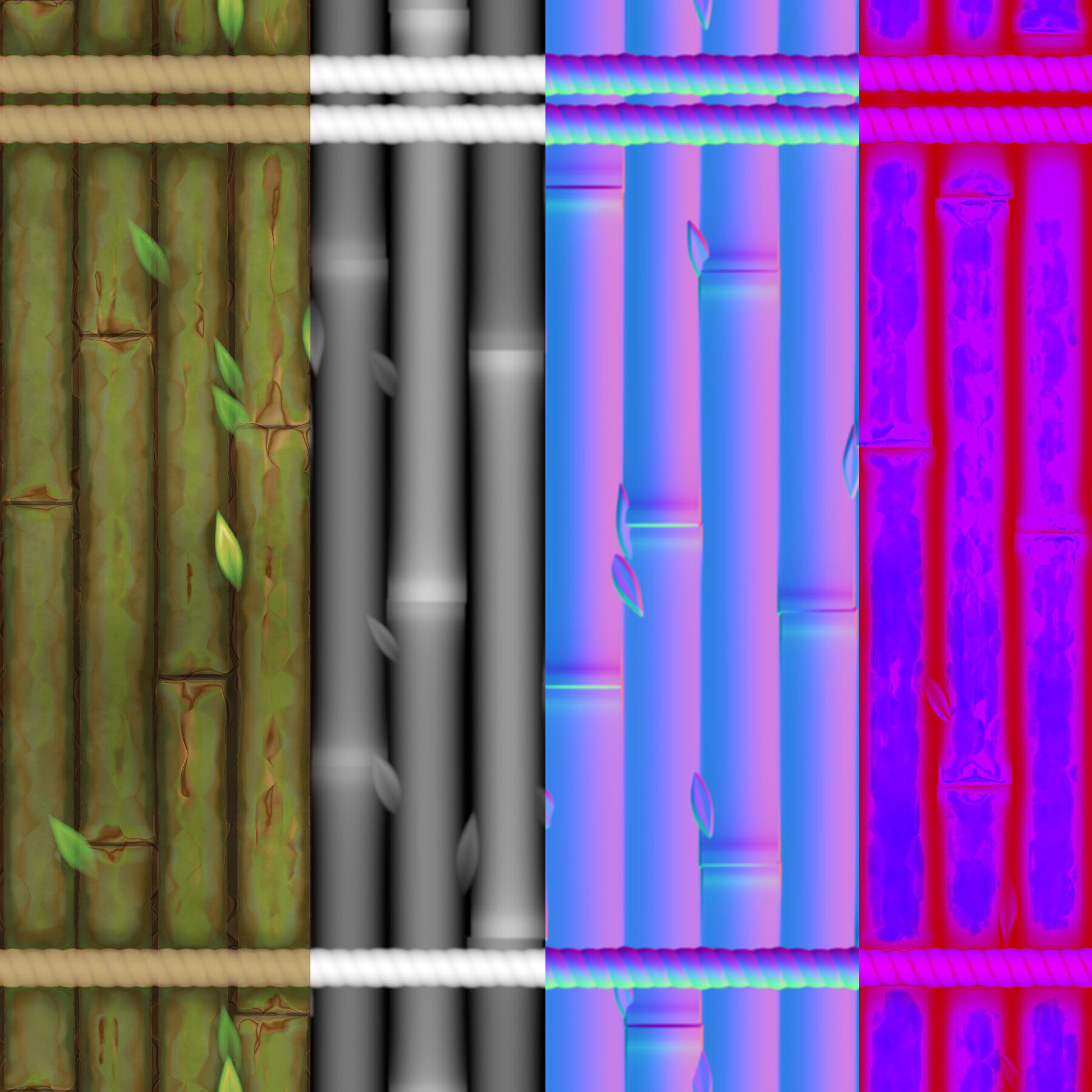 ArtStation - Stylized Bamboo | Game Assets