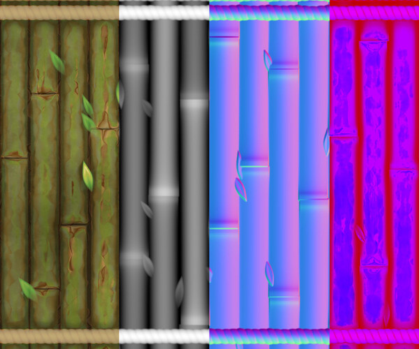 ArtStation - Stylized Bamboo | Game Assets