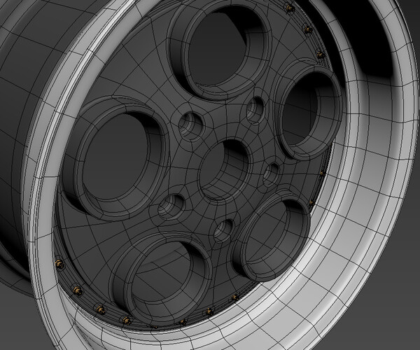 ArtStation - Autostrada Monza Custom wheel 3D model | Game Assets