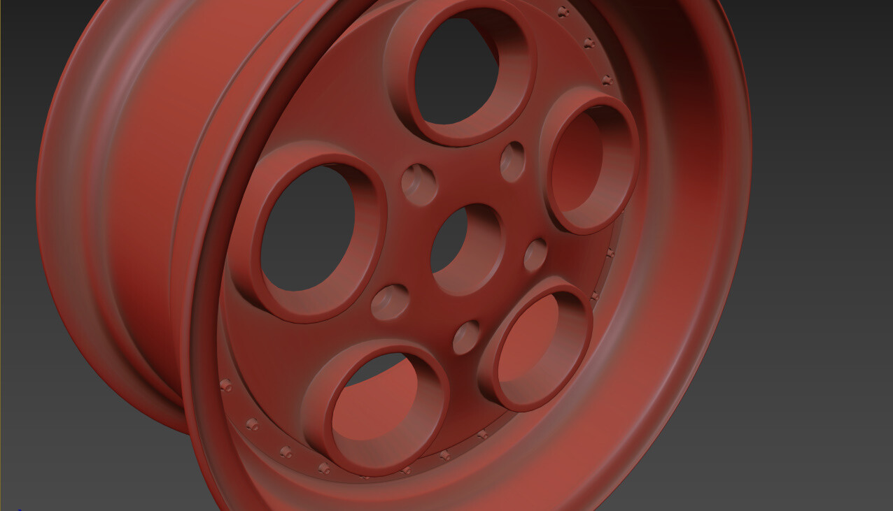 ArtStation - Autostrada Monza Custom wheel 3D model | Game Assets
