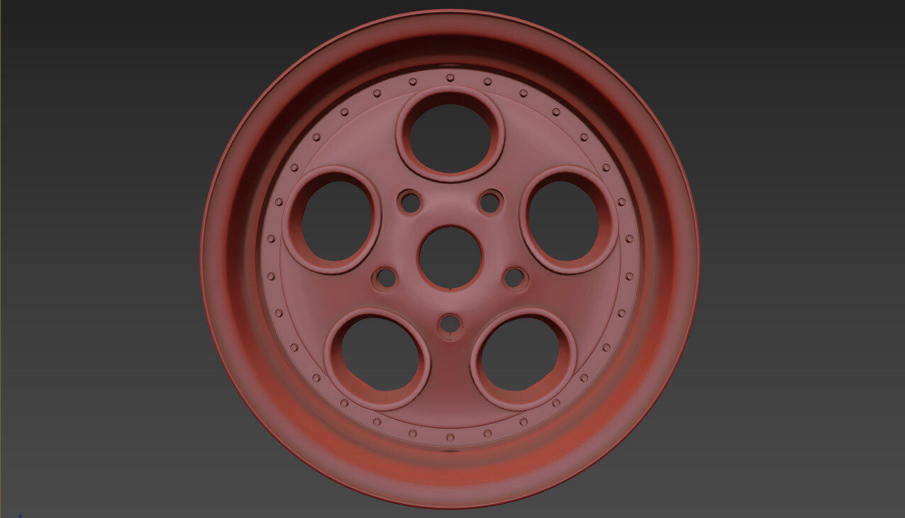 ArtStation - Autostrada Monza Custom wheel 3D model | Game Assets