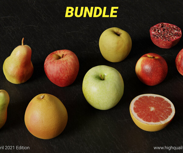 ArtStation - All Fruits - Bundle - February 2021 Edition | Resources