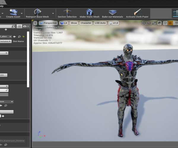 ArtStation - UE4 Cyborg, Alien, Mutant (cyborg Pack) | Game Assets