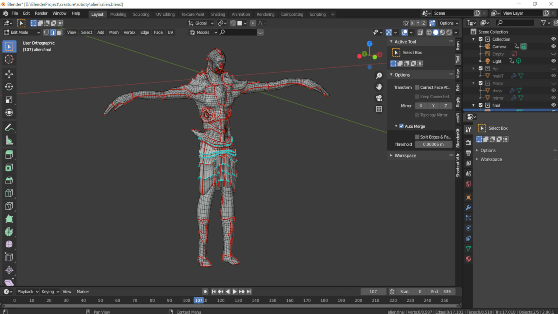 ArtStation - UE4 Cyborg, Alien, Mutant (cyborg Pack) | Game Assets