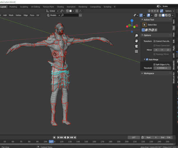 ArtStation - UE4 Cyborg, Alien, Mutant (cyborg Pack) | Game Assets