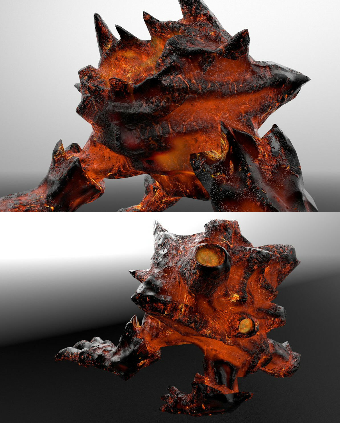 ArtStation - Lava Monster Pack (4x monster) | Game Assets