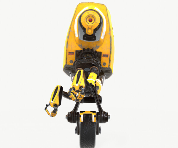 ArtStation - Monocykl Sci-Fi Robot | Game Assets