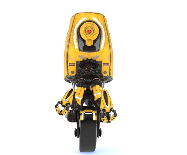 ArtStation - Monocykl Sci-Fi Robot | Game Assets