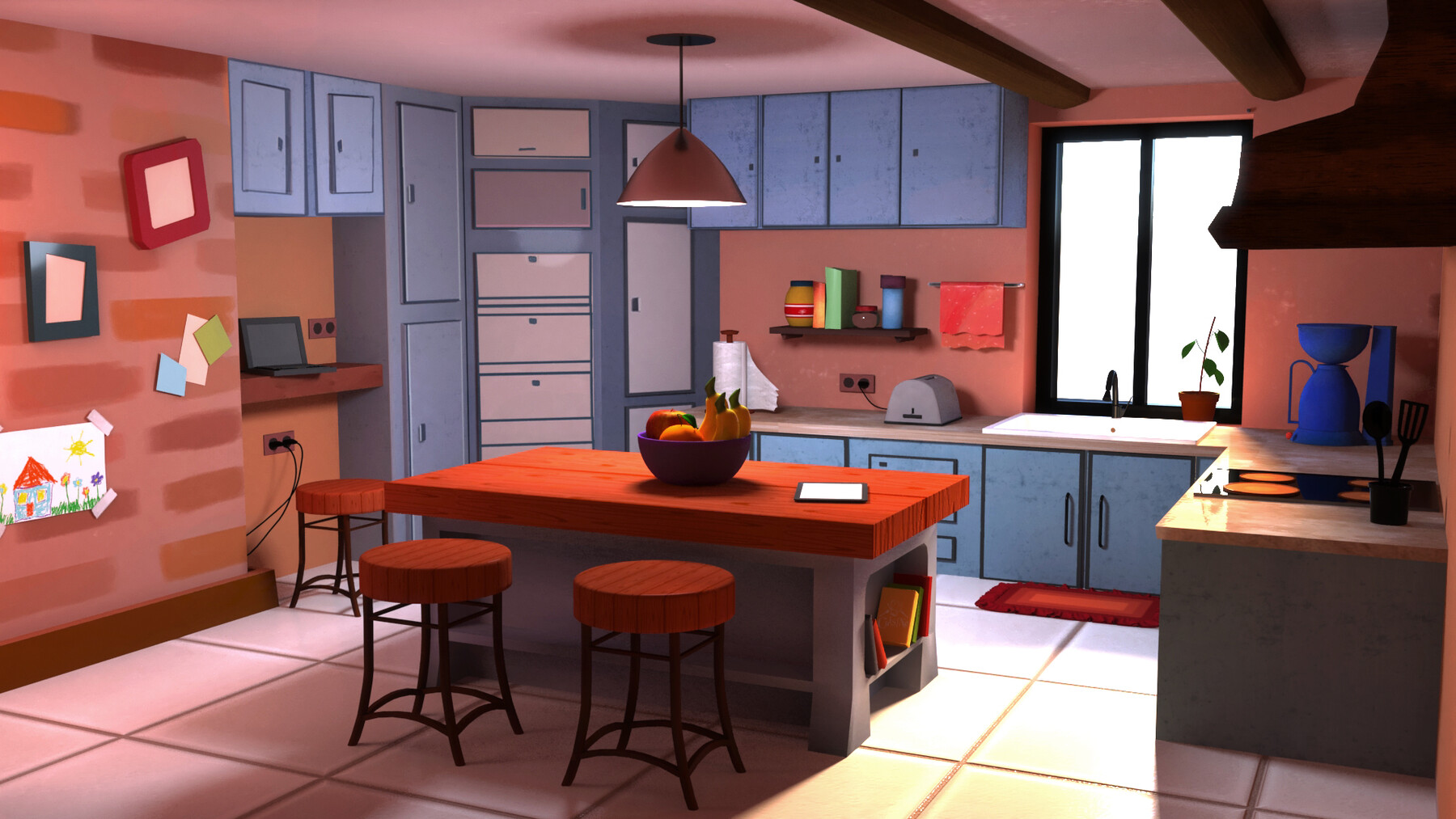 ArtStation - Cartoon Kitchen stylized | Game Assets
