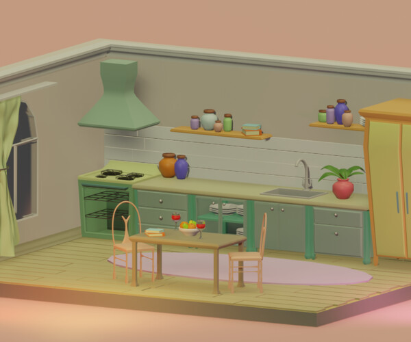ArtStation - Tiny Kitchen | Game Assets