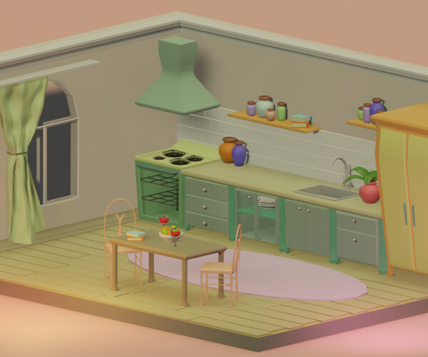ArtStation - Tiny Kitchen | Game Assets