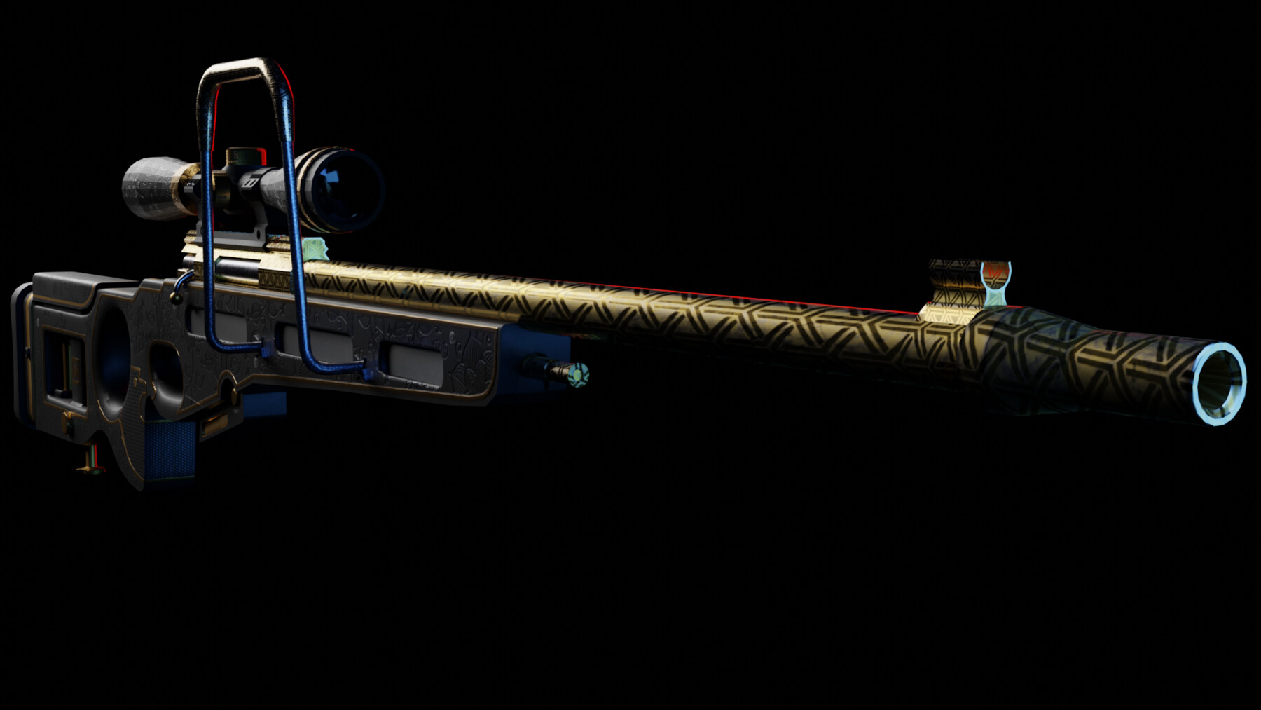 ArtStation - SV98 Golden Horn | Game Assets