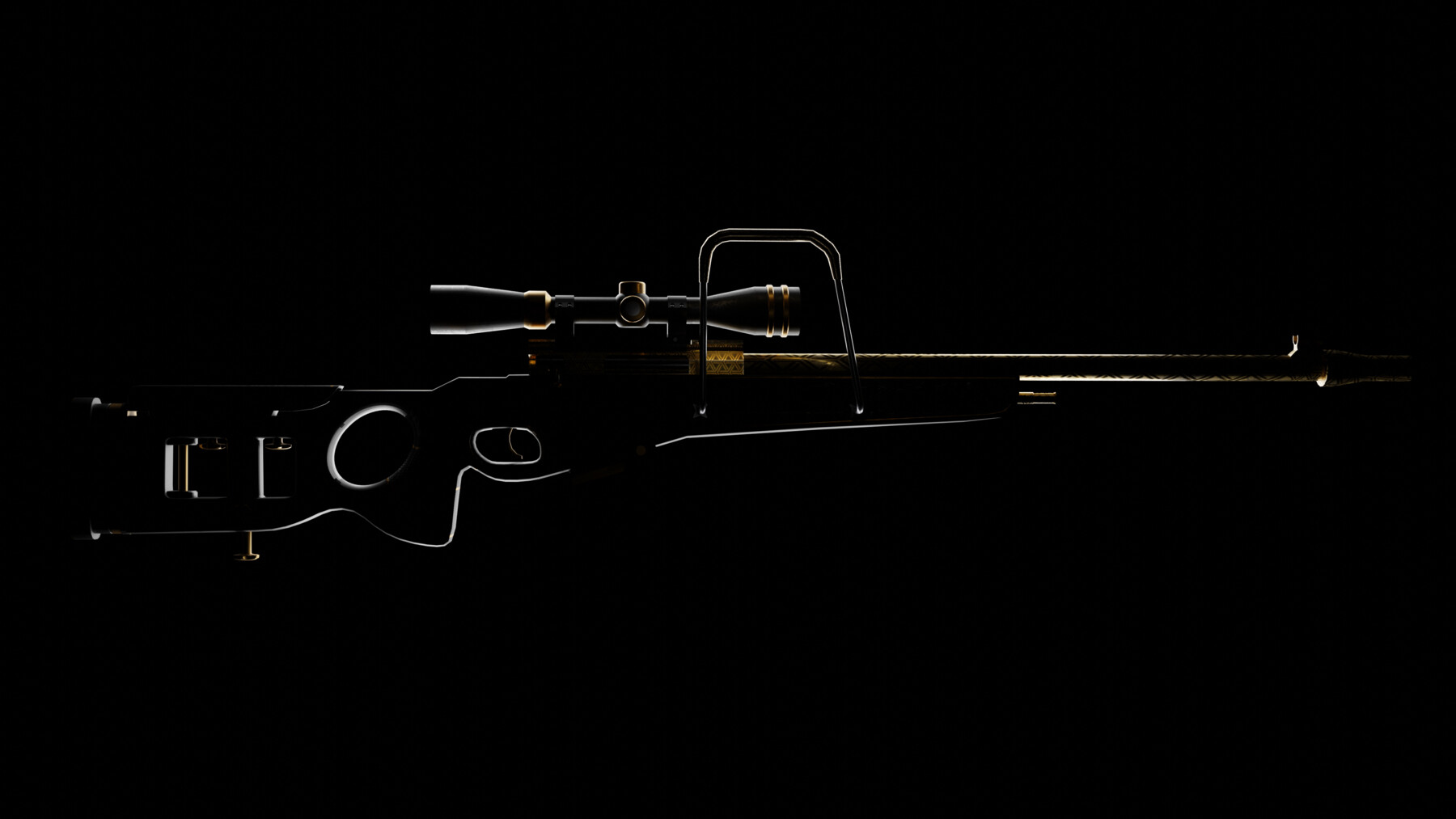 ArtStation - SV98 Golden Horn | Game Assets