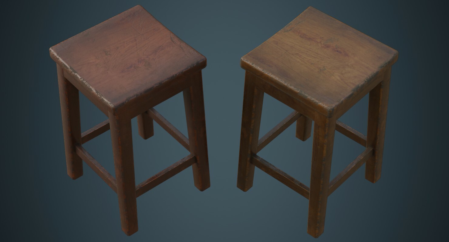 ArtStation - Stool 1B | Game Assets