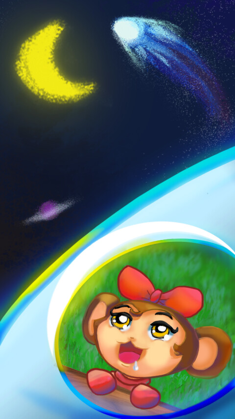 ArtStation - Coco the Astronaut in search of the Moon Fruit | Artworks