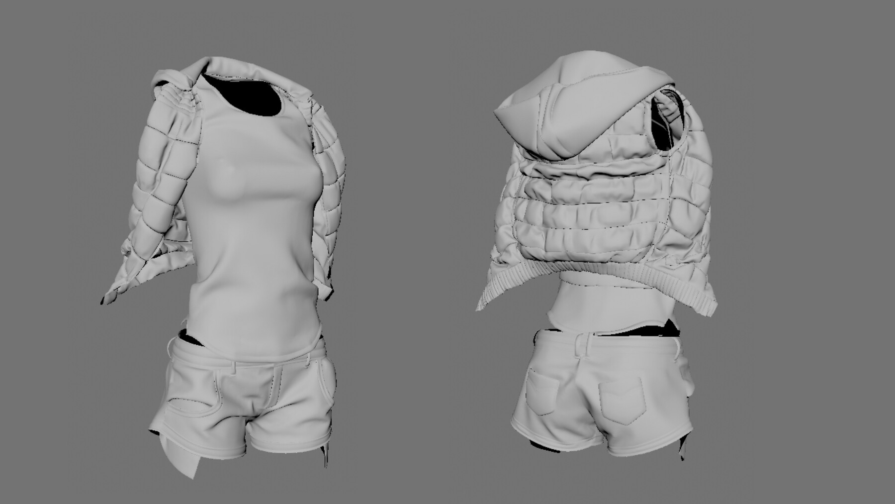 ArtStation - Cloth Outfit - B - SIMULATED | Resources
